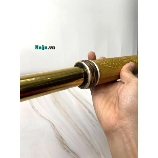 Điếu cày rút khắc rồng nổi bọc mây DC10A
